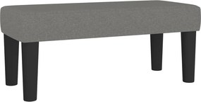 Box spring postel s matrací tmavě šedá 100 x 200 cm textil 3136654