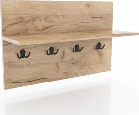 Předsíňová stěna PIK1, dub craft zlatý/policová