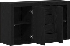 Servírovací skříň Černý dub 120 x 36 x 69 cm Kompozitní dřevo 3333865
