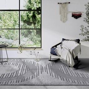 ELLE Decoration, Kusový koberec Gallery 106088 Light Grey z kolekce Elle, 80x120, šedá, ložnice