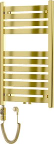 Mexen Uran, elektrické topné těleso 800x500 mm + topná tyč 300 W, zlatá lesklá, W105-0800-500-2300-50