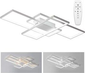 Toolight - LED stropní svítidlo + dálkové ovládání APP385-CP, chromová, OSW-07860