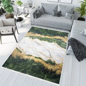 Moderní koberec s protiskluzovou úpravou a abstraktním vzorem Šířka: 120 cm | Délka: 170 cm