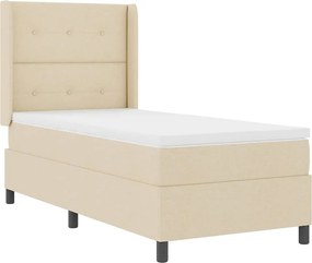 Postel s boxspringem s polštářem Krémová 200 x 80 cm textil 3341614