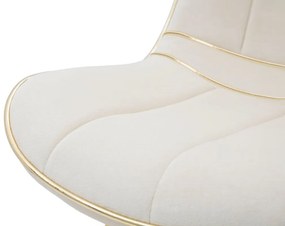 Designová jídelní židle Dandelion krémová