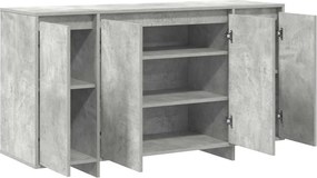 Servírovací skříň Betonově šedá 135 x 41 x 75 cm 3333889