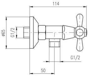 RAV Slezák MK180.5/2SM - Sprchová sada s baterií MORAVA RETRO stará mosaz