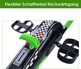 Costway Pedal Gokart Pedal-Powered Car Dětské auto s pedálem zelená +, zelený