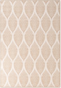 NORTHRUGS, Kusový koberec Duet Liora 106247 Beige/White - na ven i na doma, 120x170, béžová, chodba / předsíň