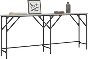 vidaXL Konzolový stolek 180 x 29 x 75 cm kompozitní dřevo [837764] Barva: šedá sonoma