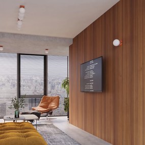 Sollux Lighting Nástěnné svítidlo YOLI 1 okrově červené s vypínačem