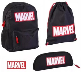 SET batoh, vak a penál MARVEL logo