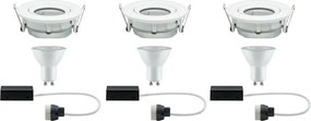 P 92898 Zápustné svítidlo LED Nova IP65 kulaté 7W GU10 bílá 3ks výklopné - PAULMANN