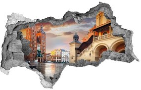 Wallmuralia Fototapeta díra na zeď 3D Krakov Polsko 95x73 cm