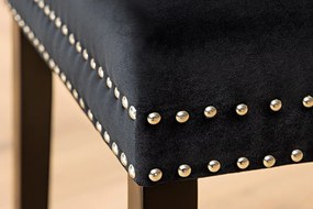 Designová židle Queen černý samet