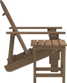 Zahradní židle Adirondack se stolkem masivní jedle hnědá 315921