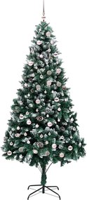 Umělý vánoční stromeček Zelená 240 cm PVC, ocel a plast 3396284