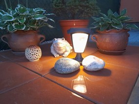 LED Solution Černá LED zahradní solární lampa 250mm 2W IP65 2893