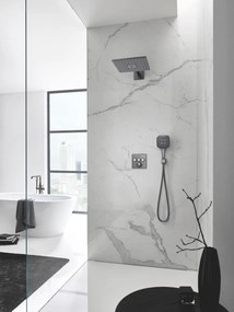 GROHE Rainshower SmartActive 130 Cube - Ruční sprcha 3 proudy, kartáčovaný Hard Graphite 26582AL0