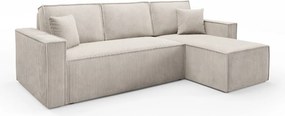 Pohodlná univerzální rohová sedací souprava s funkcí spaní Basic L 240 cm