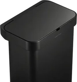 Simplehuman SENSOR černá ocel / Odpadkový koš / Bezdotykový / Hlasové