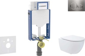 SANITINO - Set předstěnové instalace, klozetu Oudee a sedátka softclose, tlačítko Sigma20, nerez SANI11CA6178