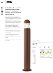Redo 9946 - Venkovní lampa ARGO 1xE27/42W/230V IP54 hnědá