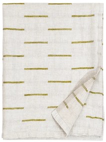 Lněný ručník Paussi, len-olivový, Rozměry  95x180 cm