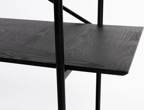 Černý kovový regál 120x180x40 cm Marcio – White Label