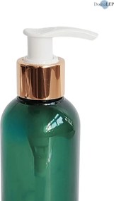 Dávkovač mýdla BEN 200 ml zelený s bílo-zlatým dávkovačem