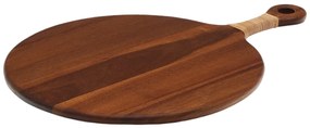 Hnědé dřevěné servírovací prkénko Kave Home Sardis 49,6 cm