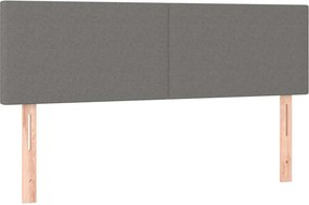 Box spring postel s matrací tmavě šedý 140 x 190 cm textil 3130106
