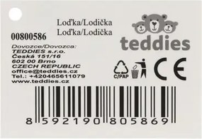 TEDDIES Loď do vody / Hračka do vody / Plast / 11 x 28 cm / 2 barvy /