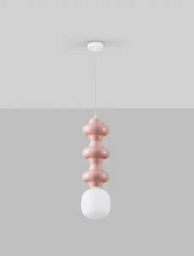 LED růžovo-bílé moderní svítidlo Clio