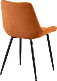 Jídelní židle Sardna manšestr – oranžová