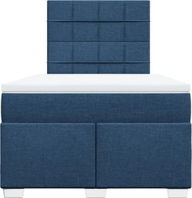 Box spring postel s matrací modrá 120x200 cm textil 3290461