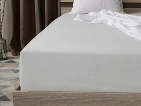 Jersey prostěradlo HIGHFIT stříbrné 90 x 200 cm