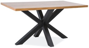 Jídelní stůl CROSS / Dubová dýha Provedení: 75 x 90 x 150 cm