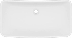Luxusní umyvadlo matné bílé 71 x 38 cm keramické 146954
