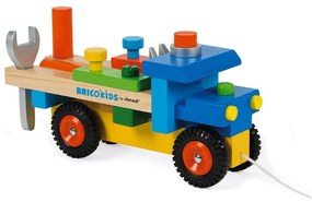 Janod | Janod - Dřevěný kamion s nářadím BRICOKIDS | LS0022
