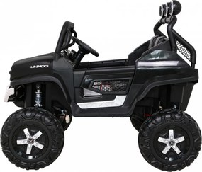 Ramiz Mercedes Benz Unimog elektrické autíčko pro děti černé + terénní pohon 4x4