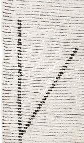 Béžový ručně tkaný bavlněný koberec se vzorem Woven - 200*300 cm