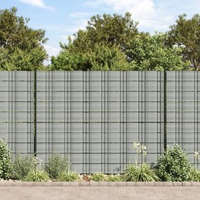 Zahradní zástěny 10 ks kamenně šedé 252,5 x 19 cm PVC,  4005545