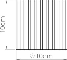 Stropní svítidlo Aura, 1x tmavěbéžové hliníkové stínítko, (10 cm)