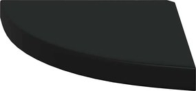 323920  Floating Corner Shelves 2 pcs Black 35x35x3,8 cm MDF 323920