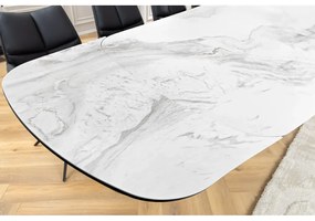 Massive home | Rozkládací keramický jídelní stůl Magma 180-220-260cm bílý mramor