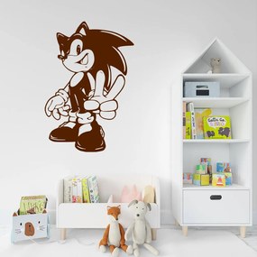 Živá Zeď Samolepka na zeď Postava Ježek Sonic Barva: černá
