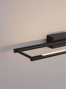 Matně černé ocelové LED nástěnné svítidlo s ohybatelnou konstrukcí Olas – Nova Luce