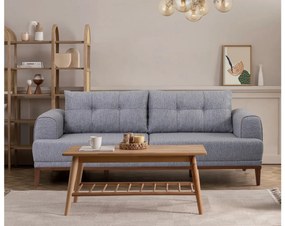Hanah Home Třímístná pohovka BALERA s křeslem šedá 223 cm
