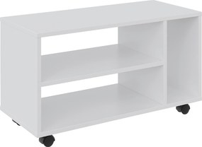 XXXLutz KOMODA POD TELEVIZI, bílá, 73,5/42/33,5 cm Carryhome - Komody bílé - 000003011601